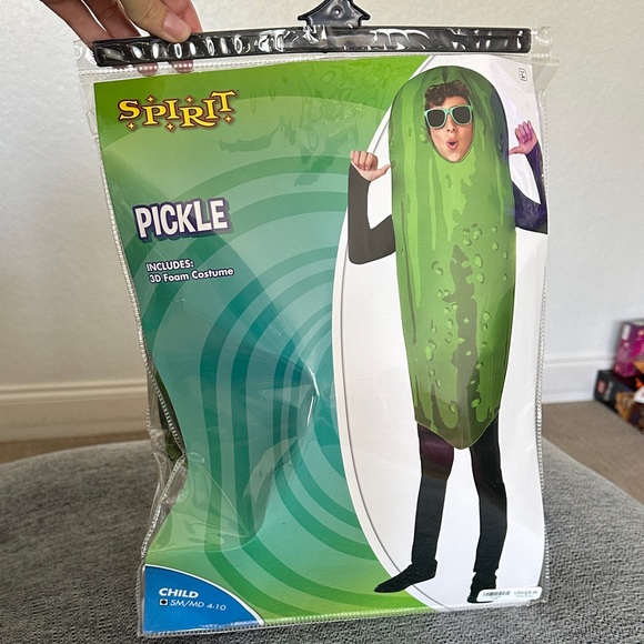 Spirit | Costumes | Spirit Kids Pickle Costume Green And Black | Poshmark